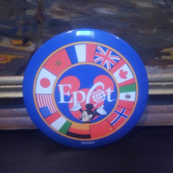 Disney | Accessories | Disney Epcot Vintage Large Pin Mickey Mouse ...